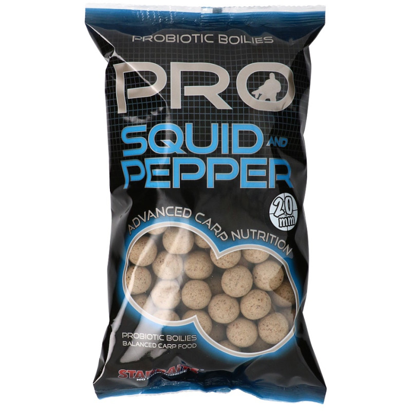Probiotic Squid & Pepper 1kg Boilies STARBAITS